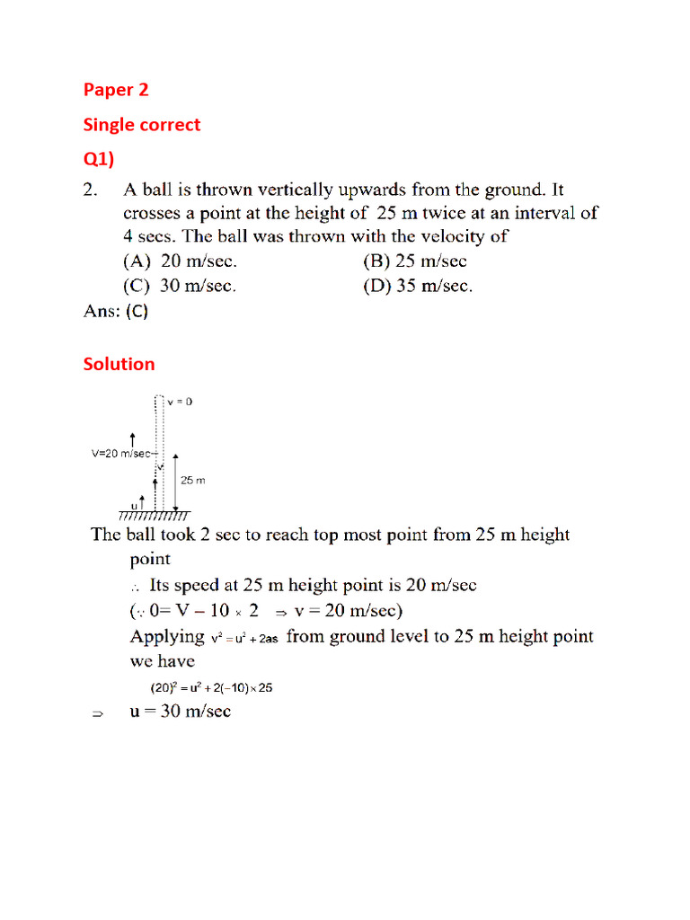 Pragathi Full Test-2 Paper-2 (Solutions) 2024 Passout | PDF