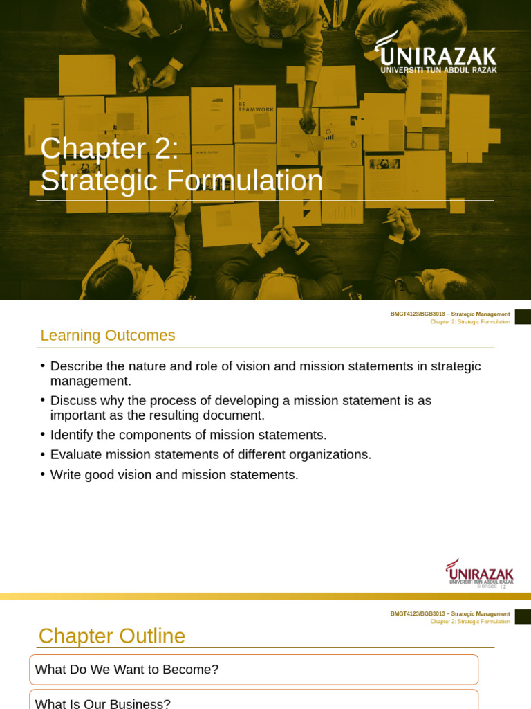 ? Chapter 2 - Strategy Formulation | PDF | Strategic Management | Business