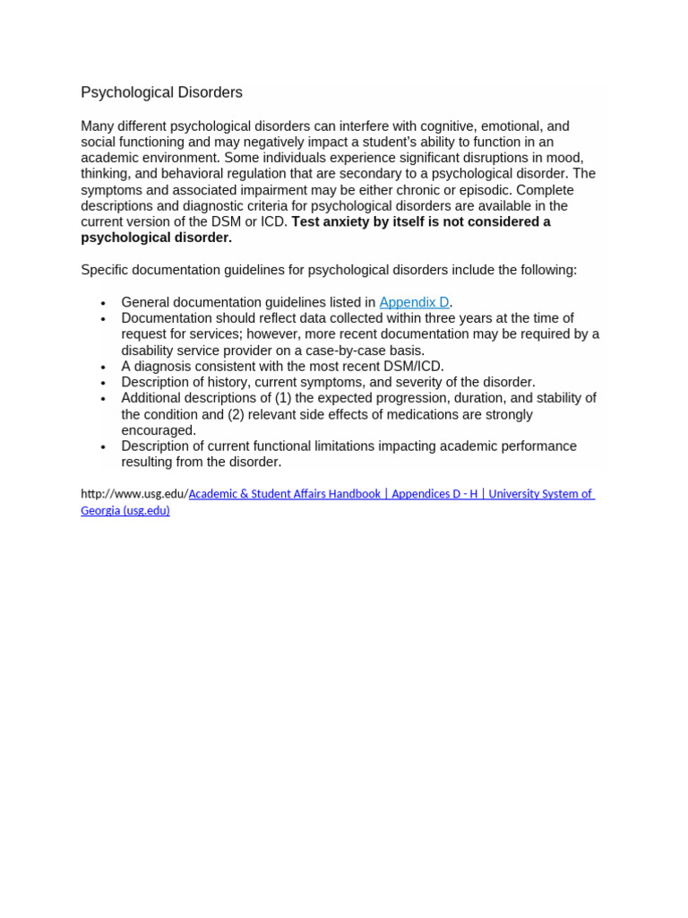 Psychological Disorders | PDF