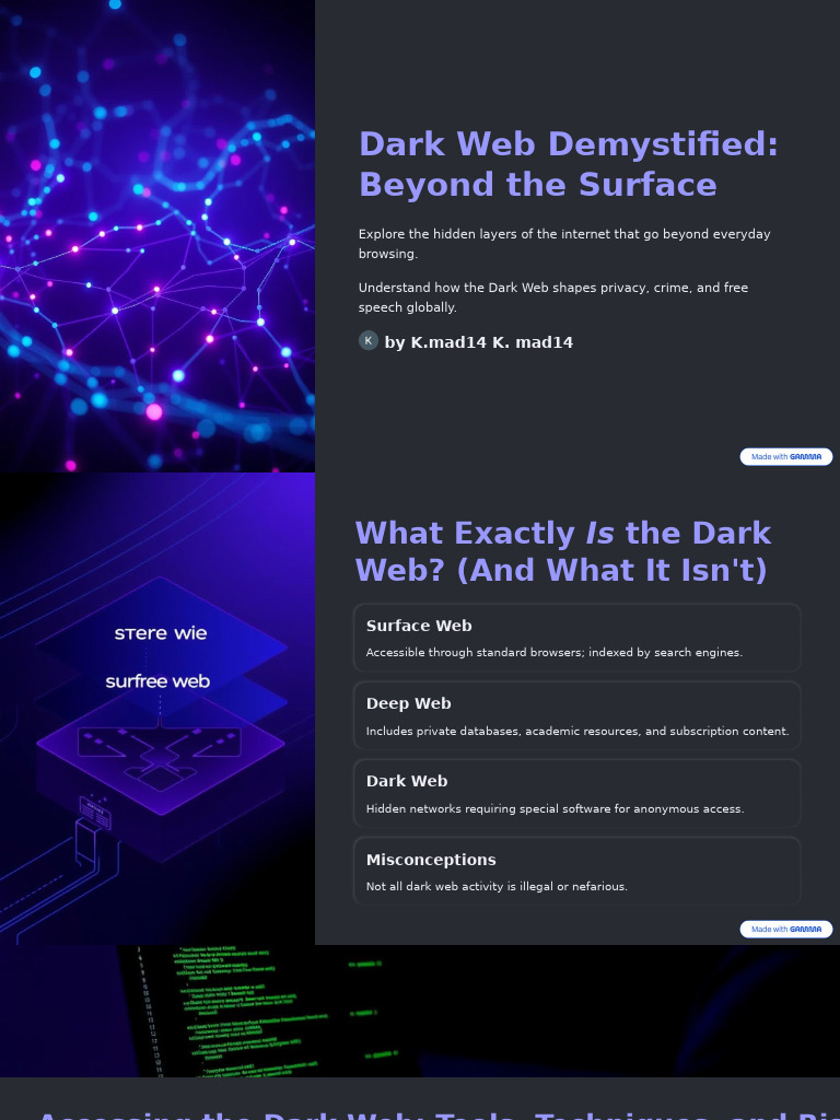 Dark Web Demystified Beyond the Surface | PDF | World Wide Web | Internet & Web