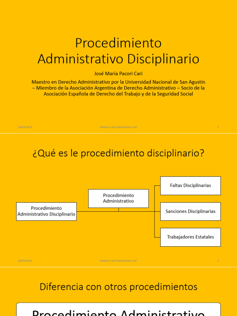PROCEDIMIENTO ADMINISTRATIVO DISCIPLINARIO - CONGRESO - JOSÉ MARÍA PACORI CARI | PDF | Ley ...