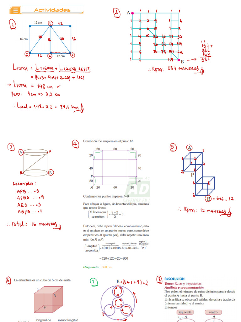 Solucionario 4to Secundaria RM Recorrido | PDF