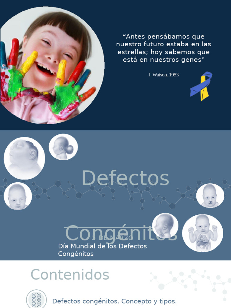 Defectos Congénitos: Tipos y Causas | PDF | Especialidades Medicas ...