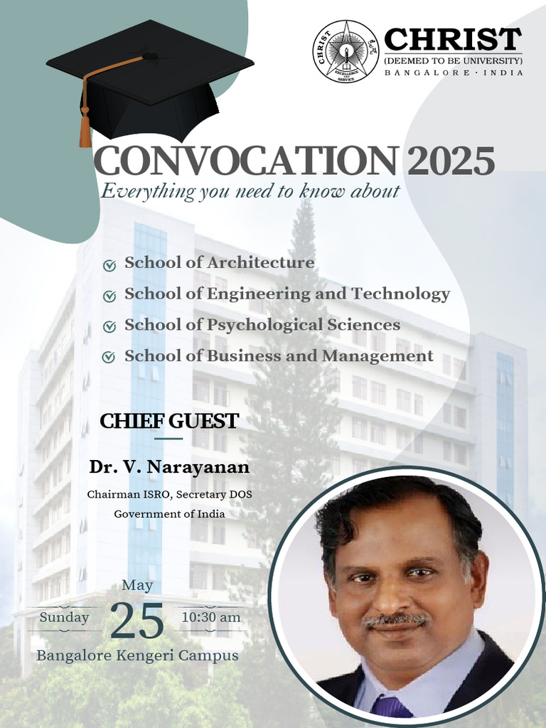 Convocation 2025 Kengeri Campus | PDF