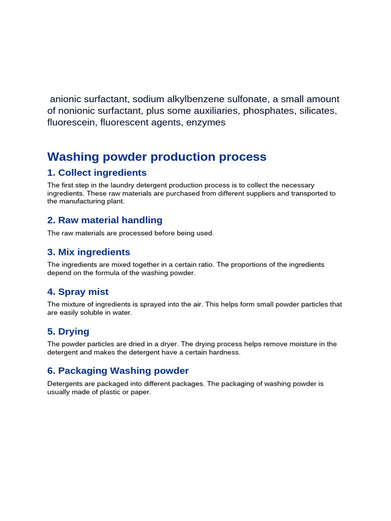 Anionic Surfactant | PDF