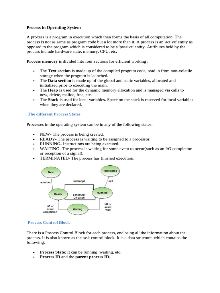 Process in Operating System (Unit 2) | PDF | Scheduling (Computing) | Process (Computing)