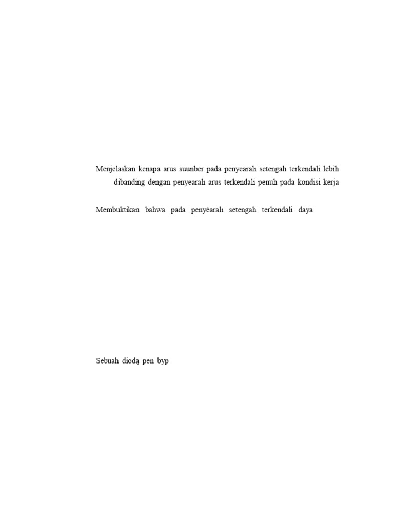 Jembatan Fasa Tunggal Semi Terkendali | PDF