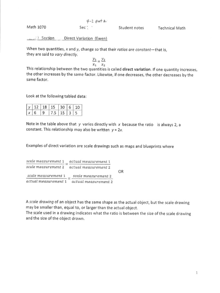 Math1020 Blank Class Notes Sec4-2 Part1 TuTh Fa24 | PDF