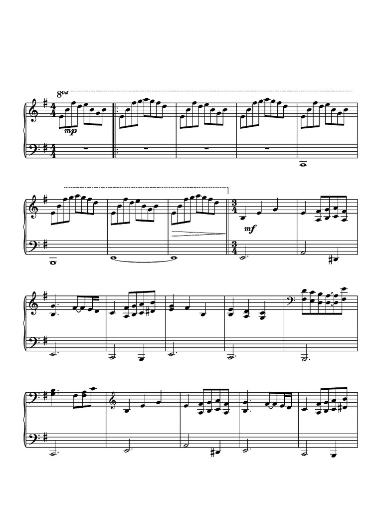 Undertale Waterfall Sheet Music | PDF