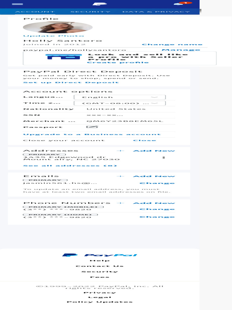 PayPal Settings | PDF