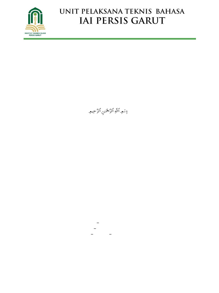 Surat Edaran Syarat Kelulusan Mahasiswa Akhir Iai Persis Garut | PDF