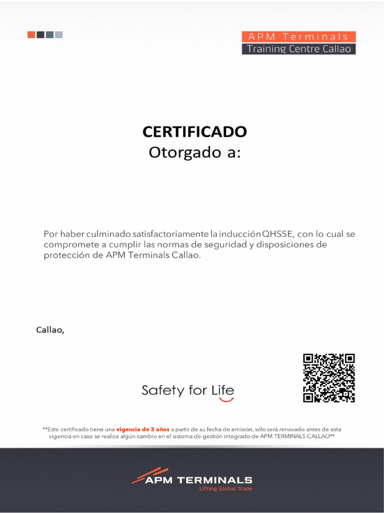 Yepez Chipana - Certificado | PDF