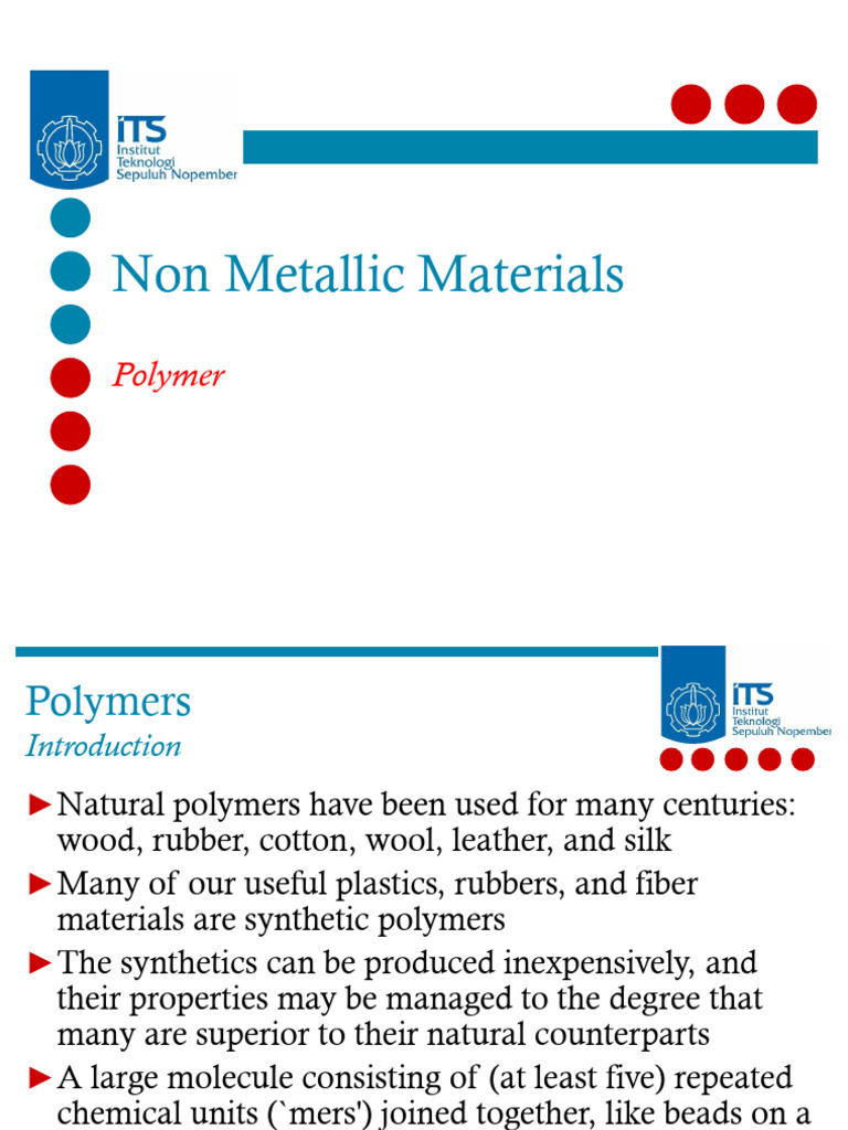 14-Non Metallic Materials Polymer | PDF | Polymers | Deformation (Engineering)