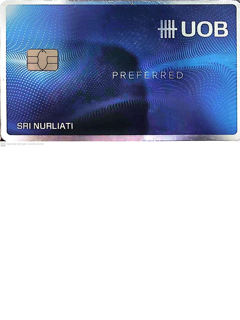 UOB Card Scan | PDF