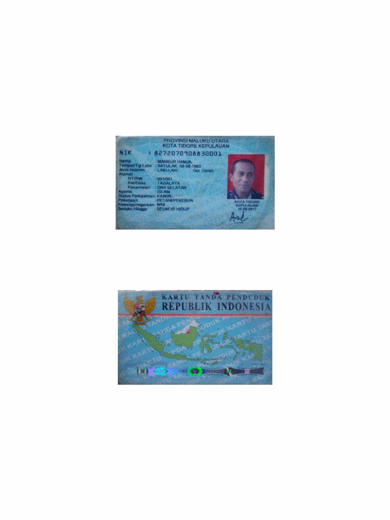 KTP Contoh | PDF