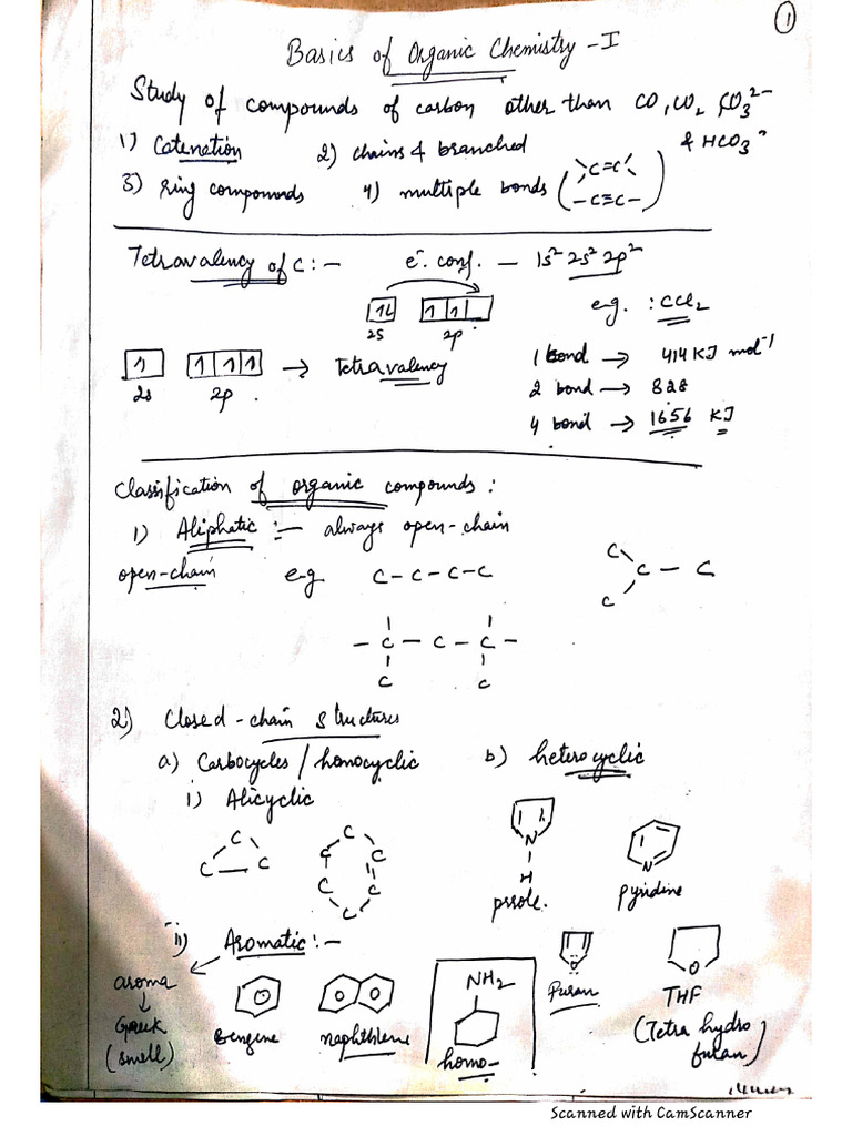 Basic Org Chem 1 | PDF