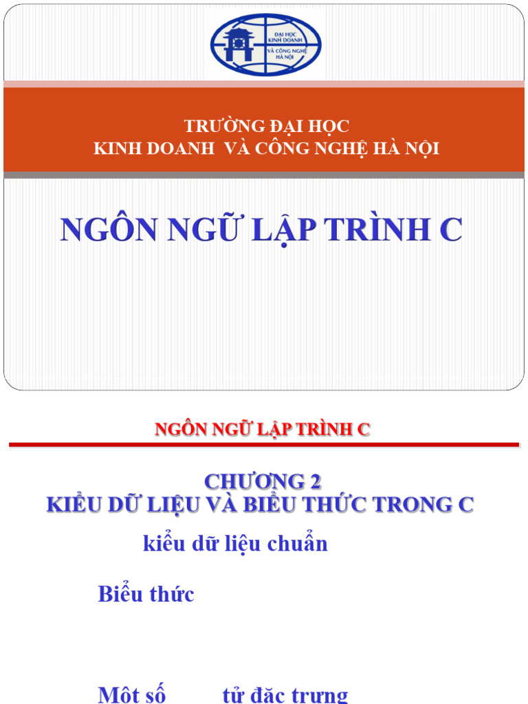 NNLTC2 - Kieu Du Lieu Bieu Thuc Trong C | PDF