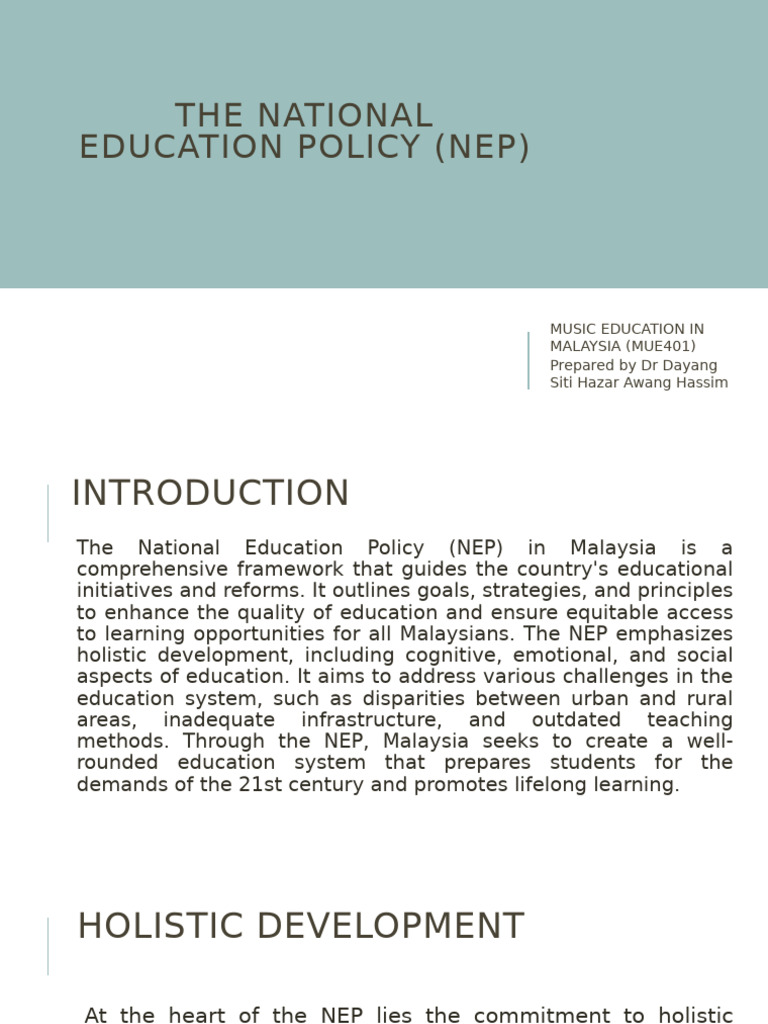NEP's Impact on Music Education in Malaysia | PDF | Inclusion ...