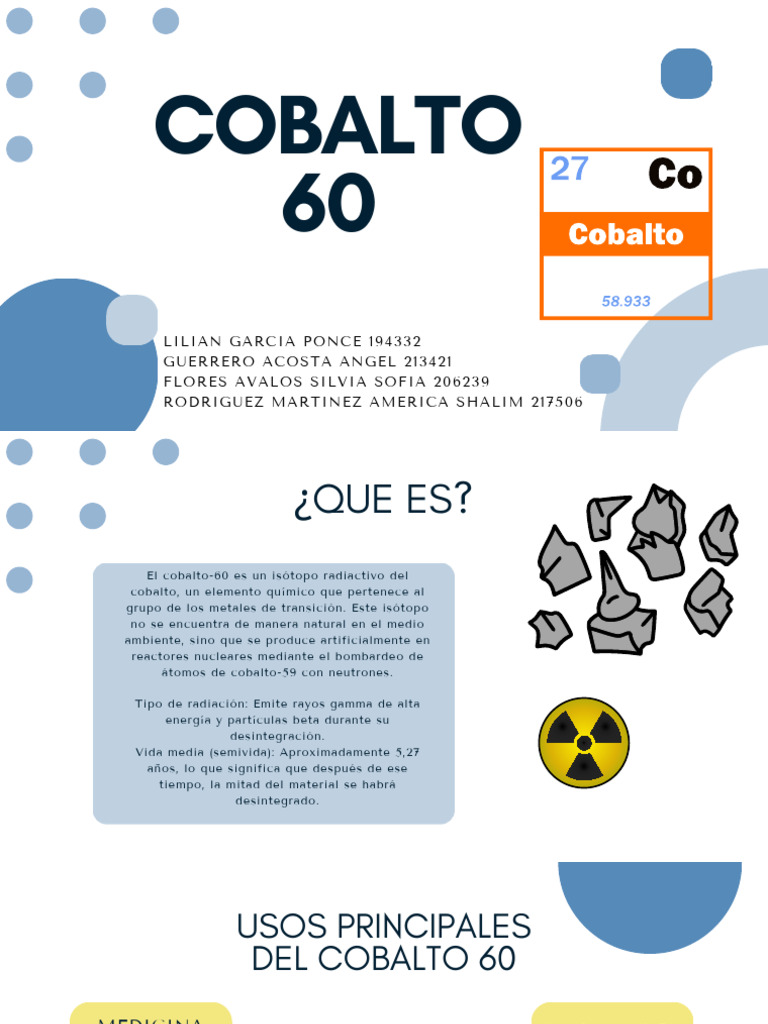 Cobalto-60 | PDF | Cobalto | Radiación