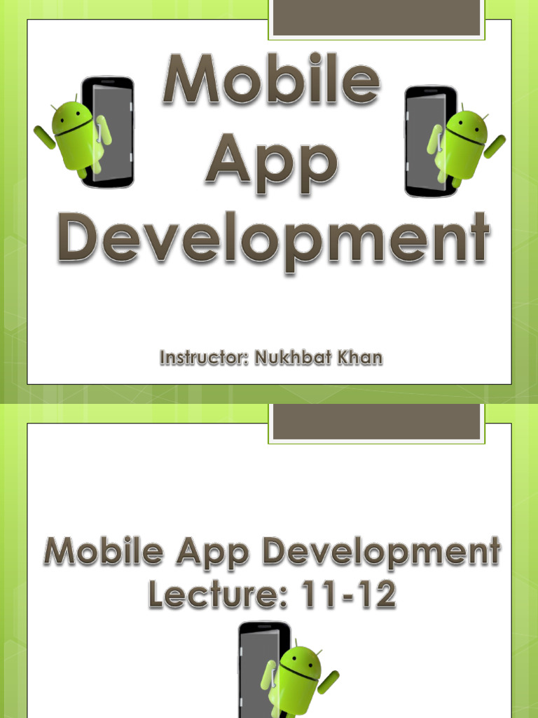 11 12 Mobile App Development | PDF