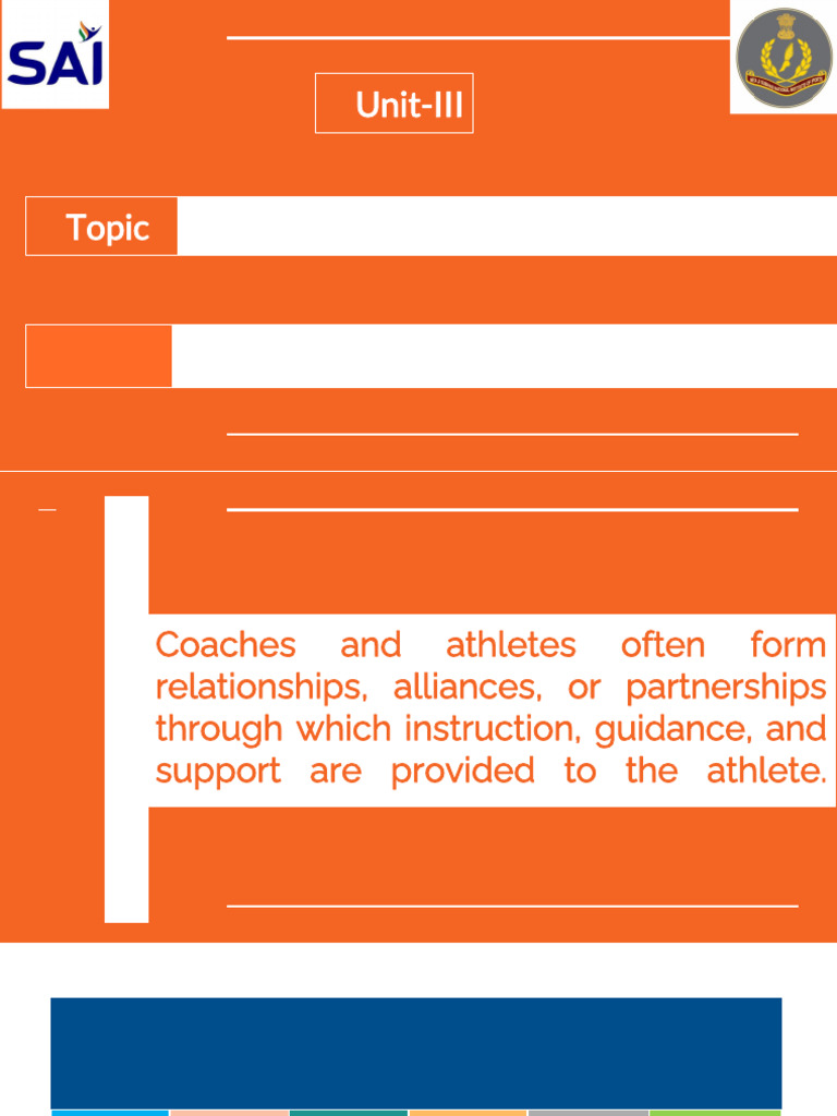TOPIC 14 Coach Athlete Relationship 09-02-2021 | PDF | Interpersonal ...