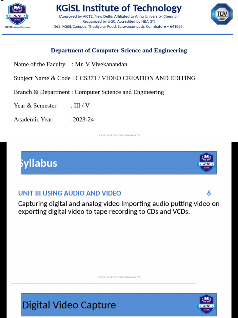 Digital Video Capture | PDF | Digital Video | Computer Engineering