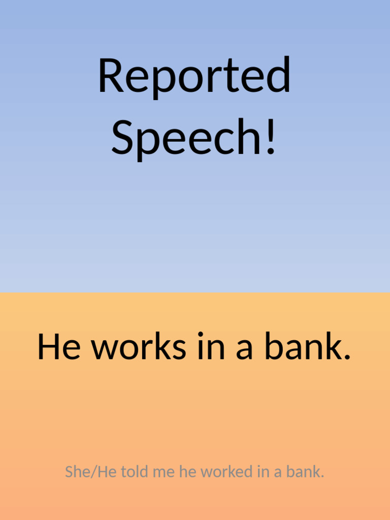 Reported Speech Conversation Topics Dialogs Fun Activities Games G ...