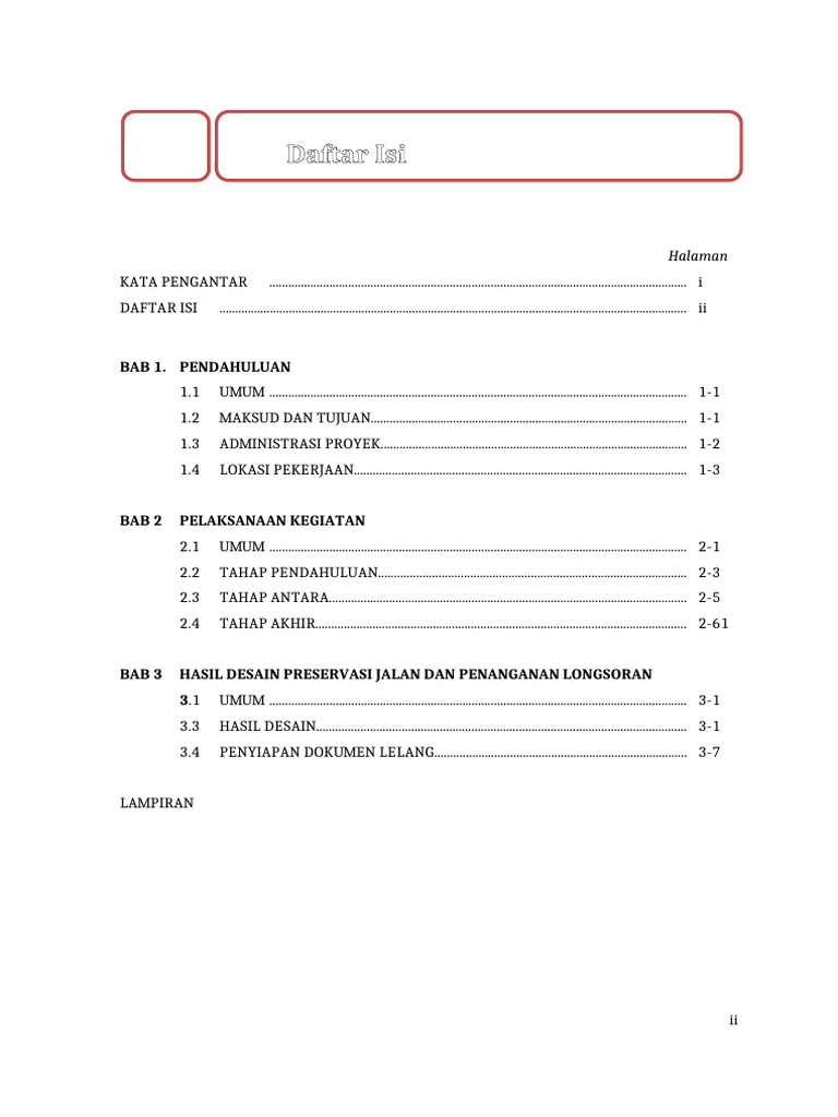 Panduan Desain Preservasi Jalan | PDF