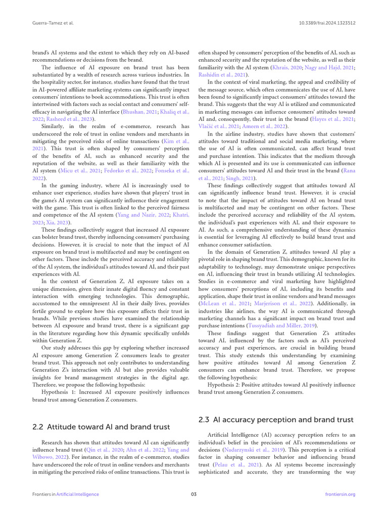 Decoding - Gen - Z - AI's - in Uence - o - Trust - and - Purchasing - Behavior 3 | PDF | Brand ...