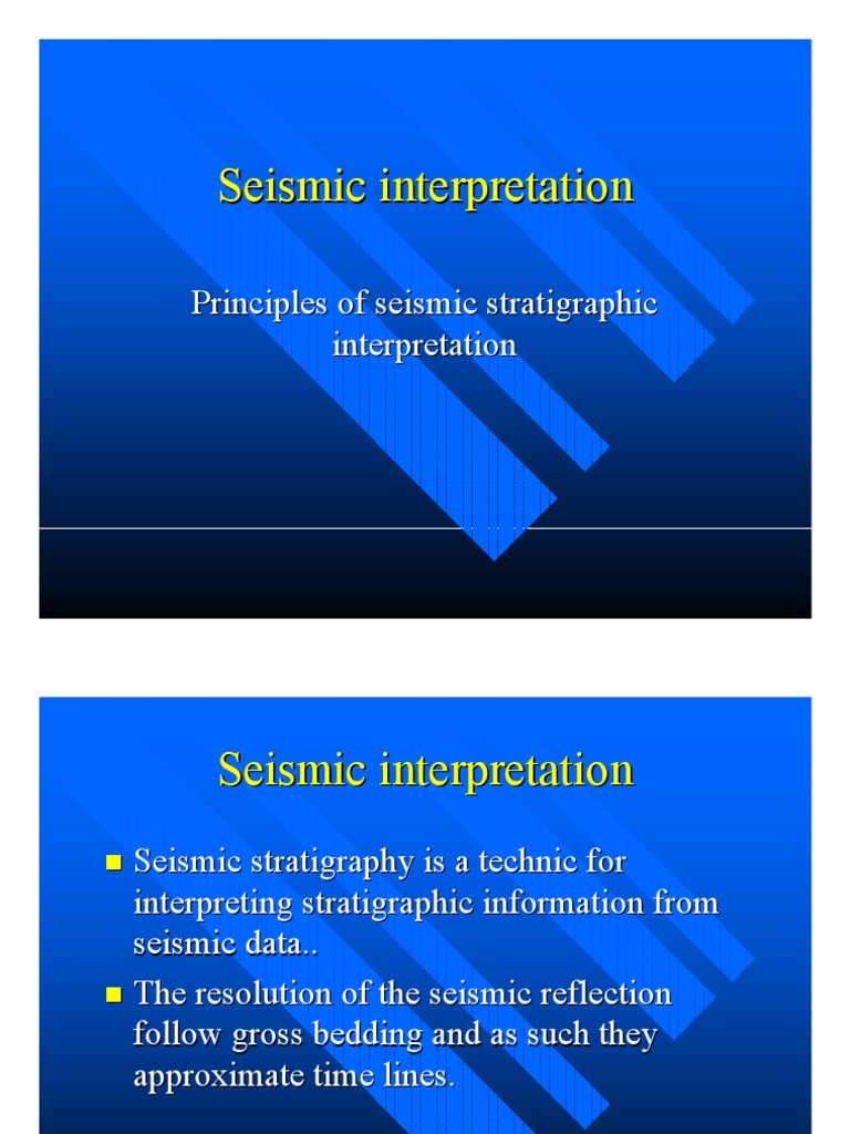 Seismic Interpretation | PDF | Reflection Seismology | Optical Resolution