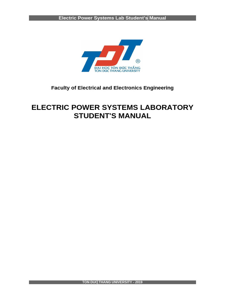 New - 401071 - Electric Power Systems Lab | PDF | Ac Power | Electric Power Transmission