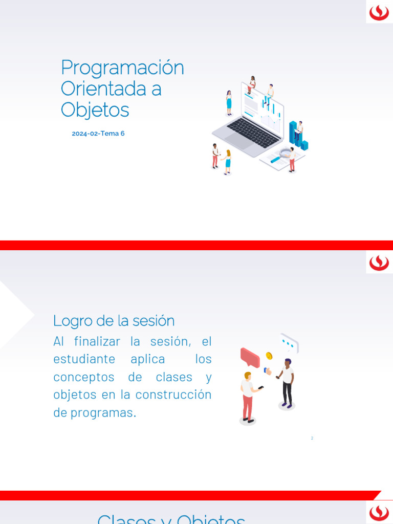 Tema 6 - POO Conceptos Básicos | PDF | Objeto (informática) | Programación orientada a objetos