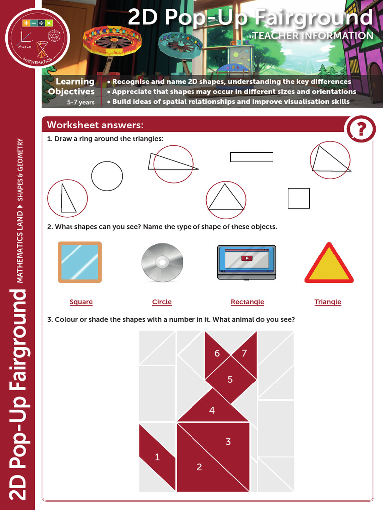 2D Pop-Up Fairground Teachers Notes 2 | PDF
