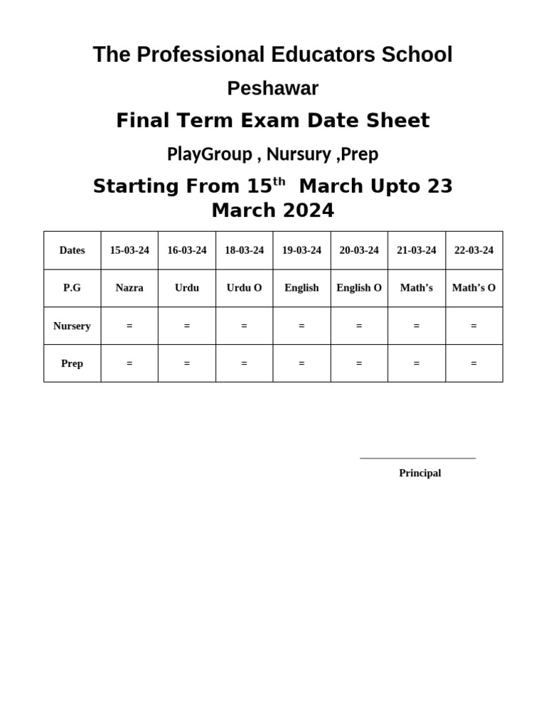 Playgroup Data Sheet | PDF