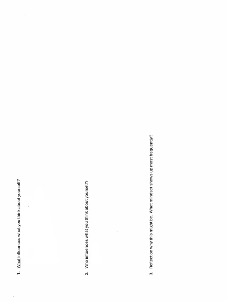 Fixed Vs Growth Mindset Worksheet | PDF