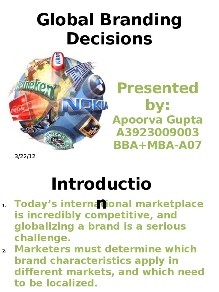 Global Branding Strategies Explained | PDF | Art