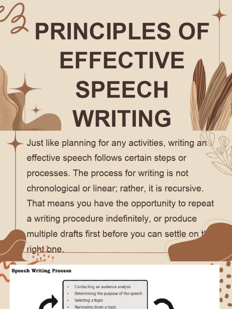 Effective Speech Writing Principles | PDF | Jargon | Speech