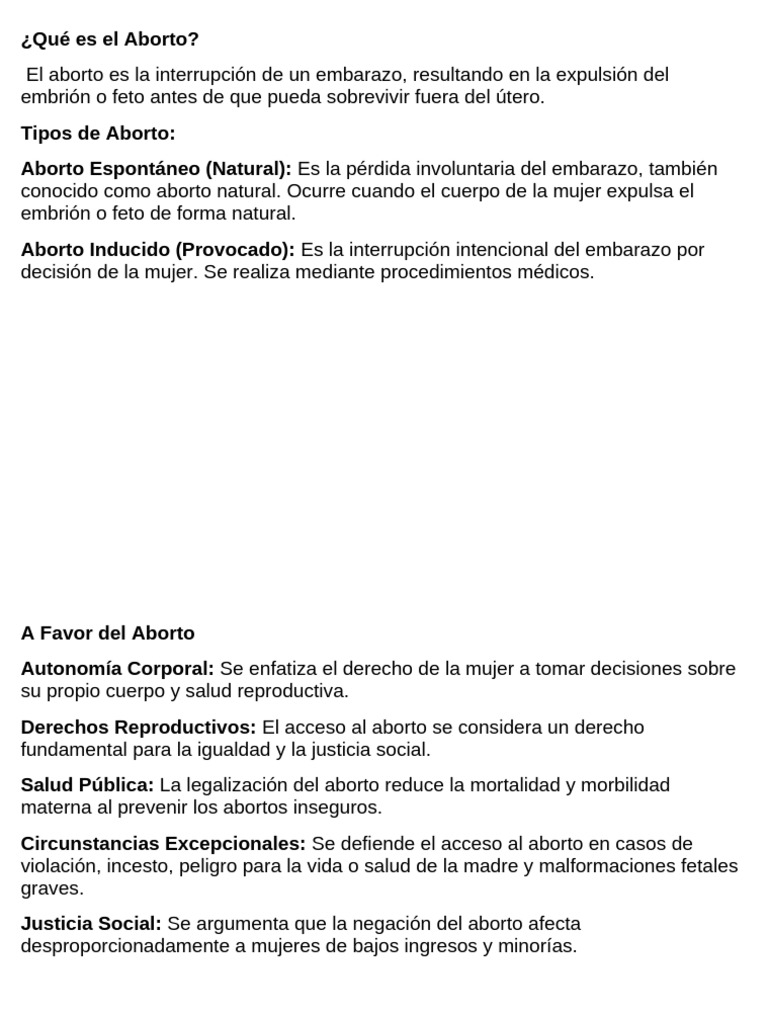 Qué Es El Aborto-2 | PDF | Aborto | Control de la natalidad