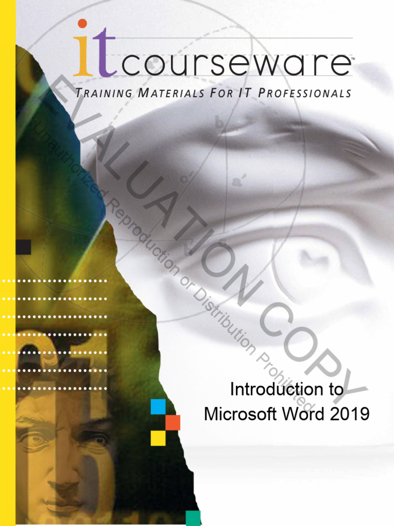 Introduction to Microsoft Word 2019 | PDF | Microsoft Word | Software