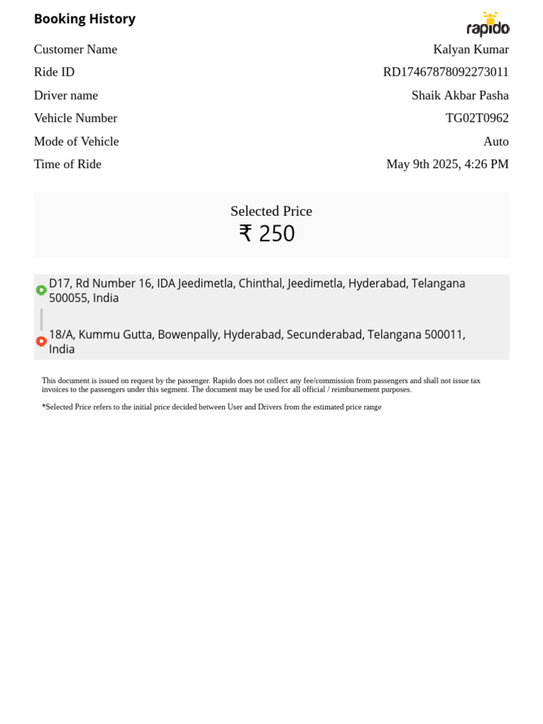 Auto Receipt RD17467878092273011 | PDF