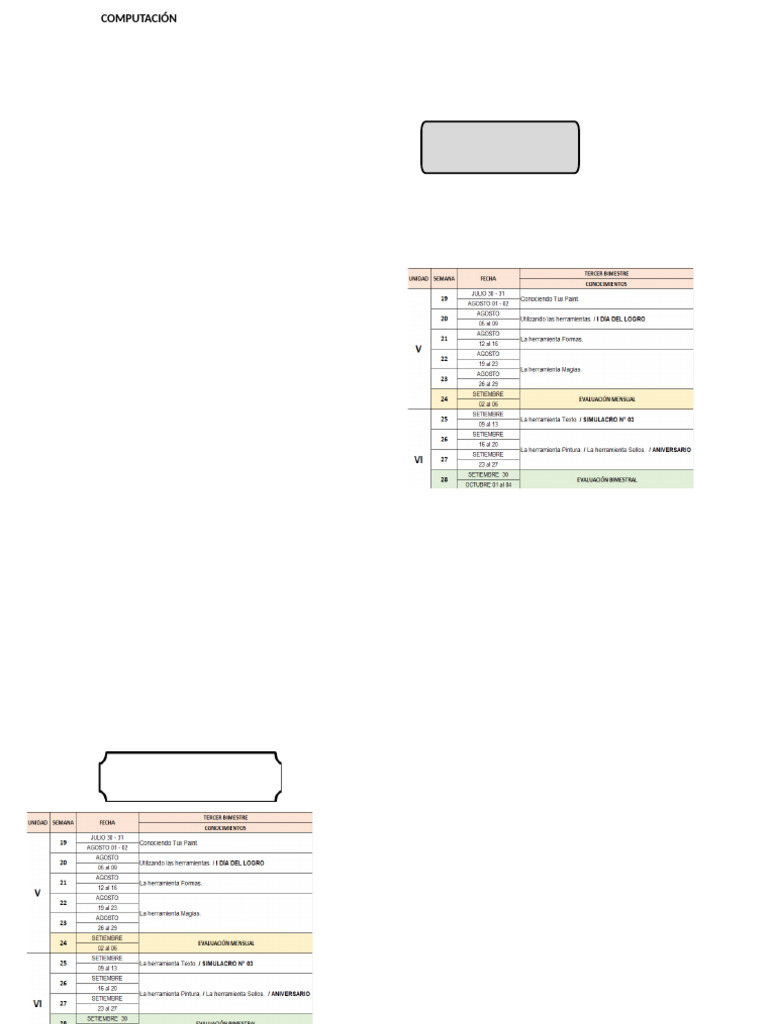 Temario 1° Prim | PDF