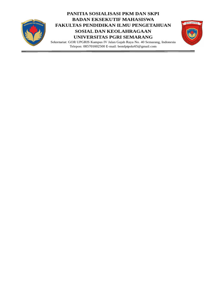Sosialisasi PKM dan SKPI PGRI | PDF