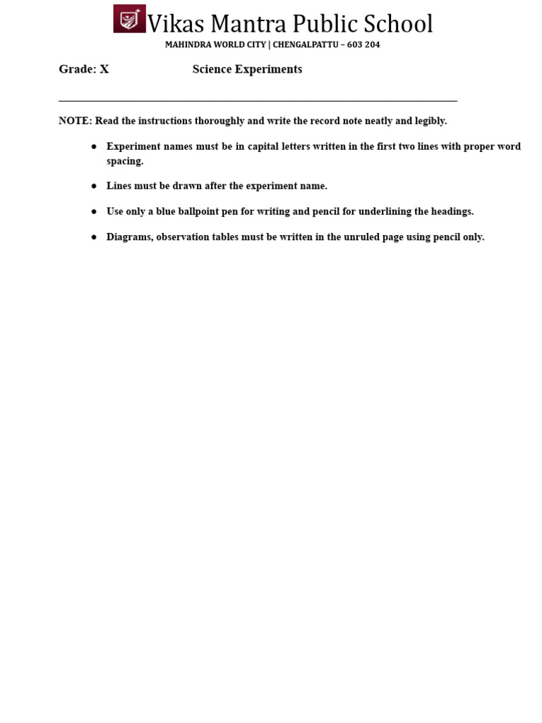 Science Experiments | PDF | Mirror