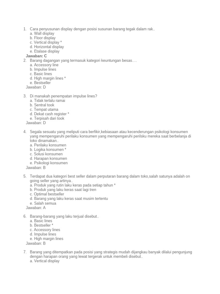 Cara Penyusunan Display Dengan Posisi Susunan Barang Tegak Dalam Ra1 | PDF