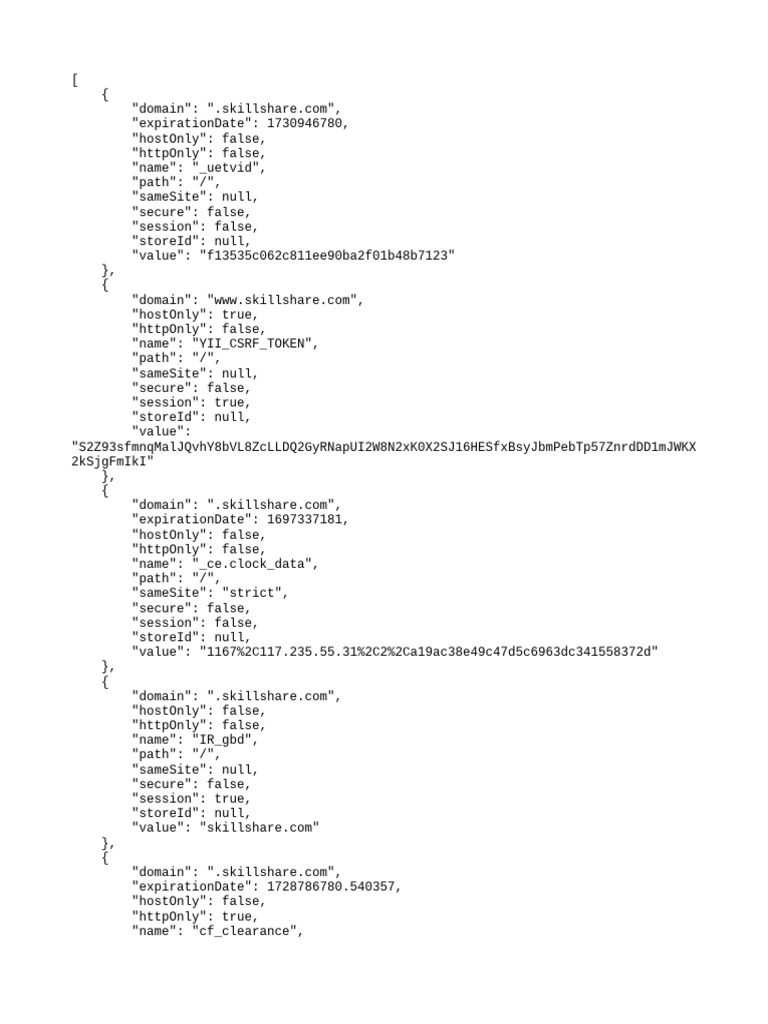 Skillshare Premium Cookies | PDF | Ignorance | Data Management