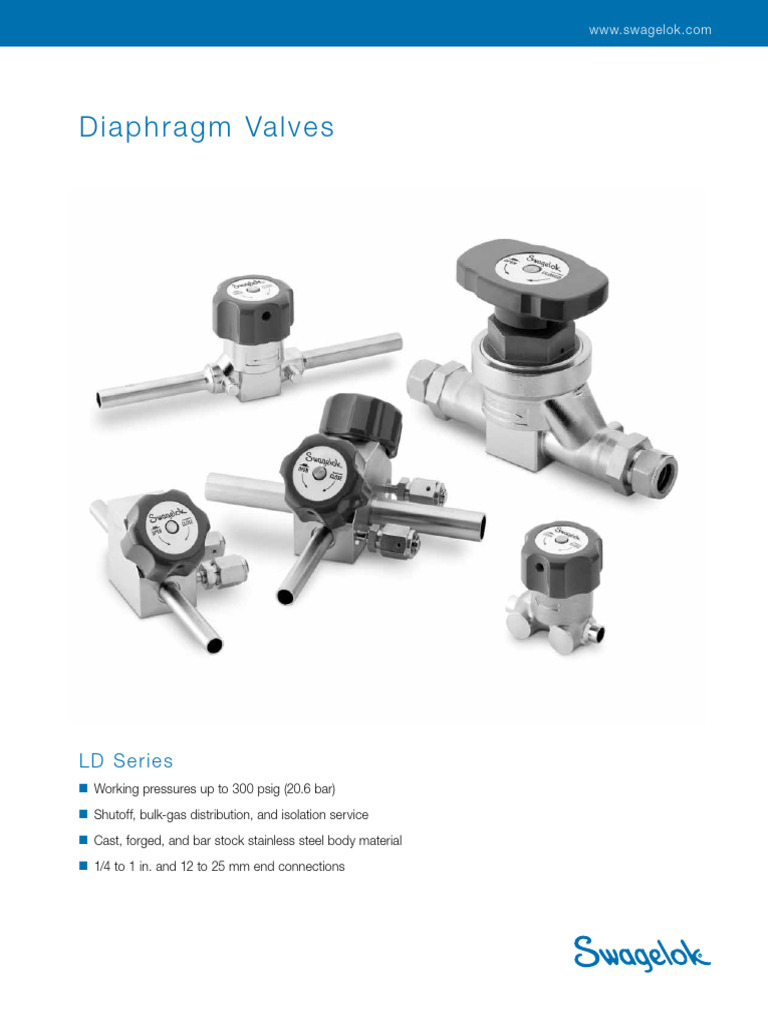 Diaphragm Valves LD Series | PDF | Valve | Leak