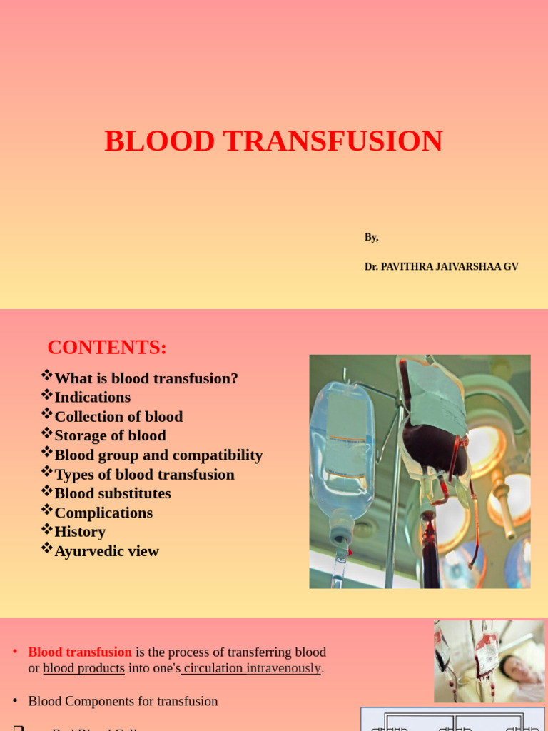 15. (II) Blood Transfusion | PDF | Blood Transfusion | Blood