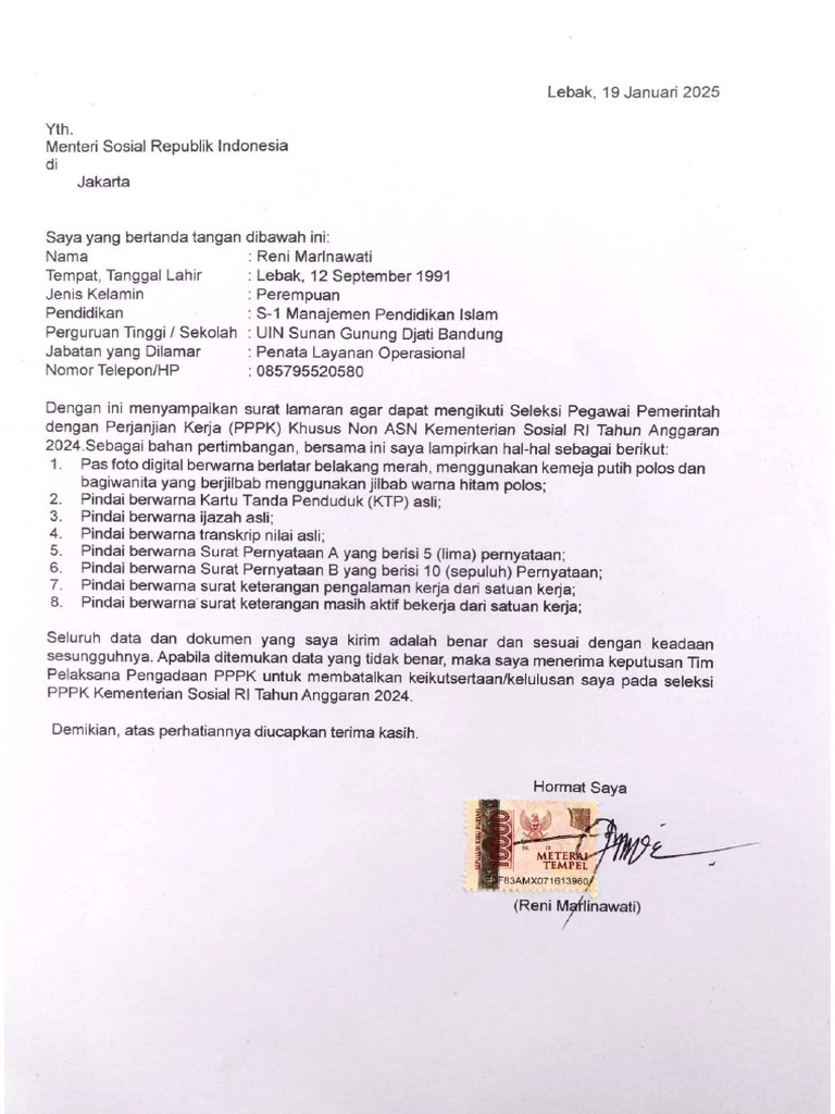 SURAT LAMARAN. (2) - Digabungkan - Compressed | PDF