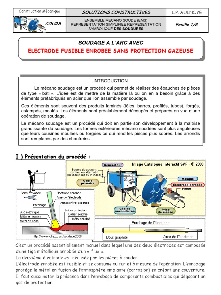 Cours - Soudure - Corrig | PDF | Soudage | Construction