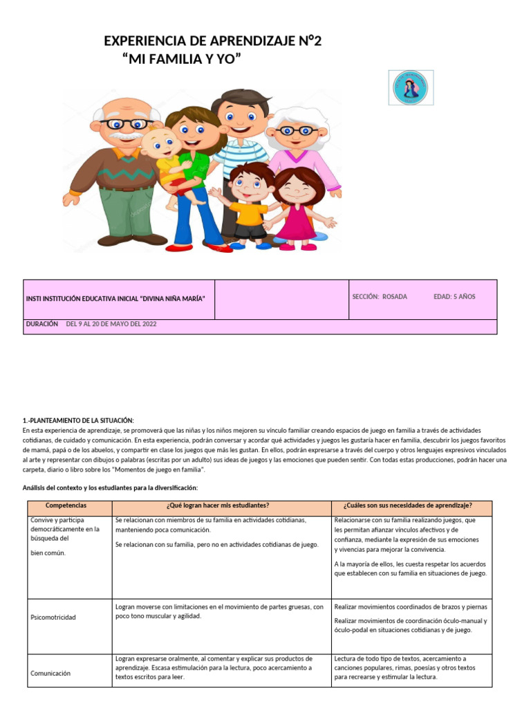 Mi Familia y Yo 2022 -Edith-2 (1) | PDF | Aprendizaje | Las emociones